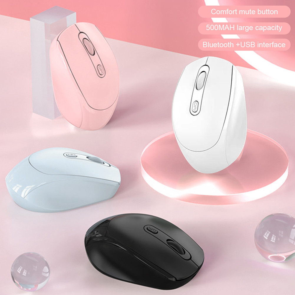 Wireless USB Rechargeable Mouse Type C Silent Click 2.4GHz Home Office ...