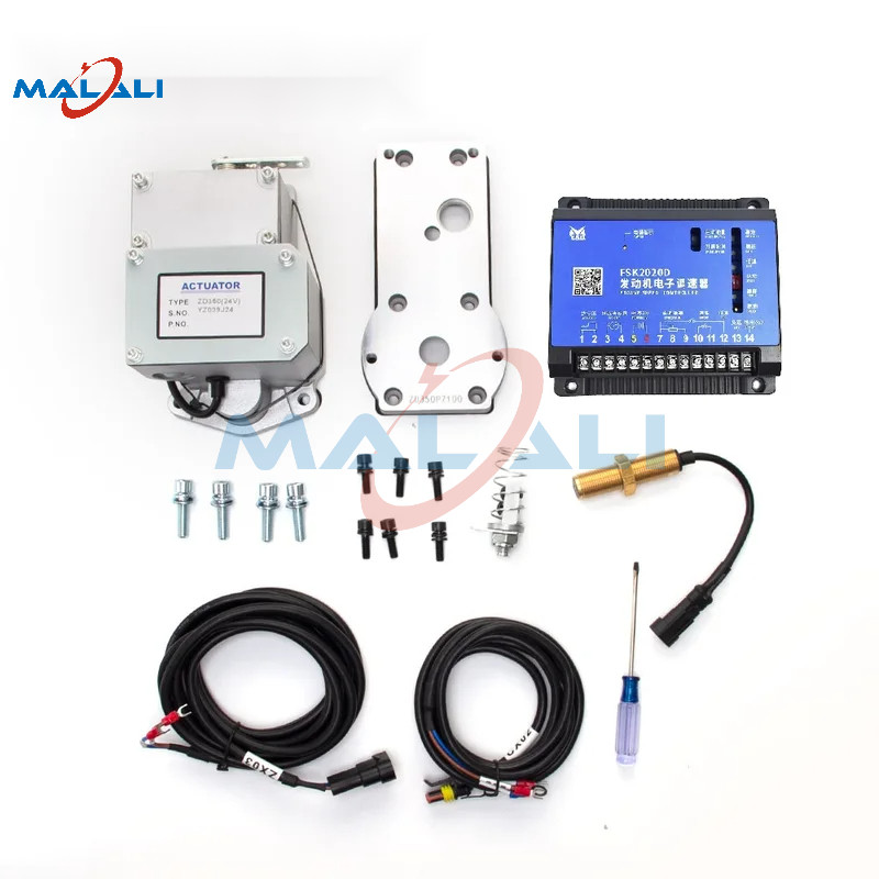 MalaliGenuine YUNSIDA FSK2020D Diesel Engine Speed Controller Generator Governor Actuator Set ...