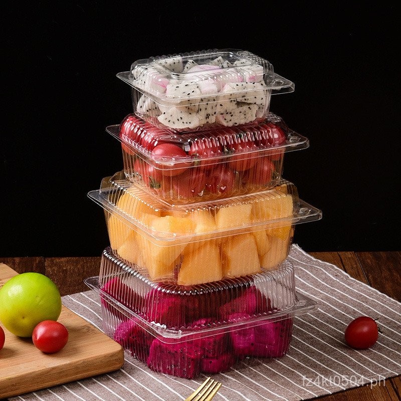 Packaging Fruit Plastic Pastry Box Packing Peach Crisp Food Box ...