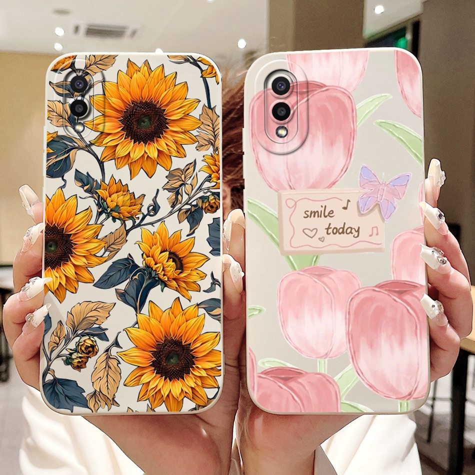 Phone Case For Samsung Galaxy A02 M02 SM-A022F A022G Beautiful Tulip ...