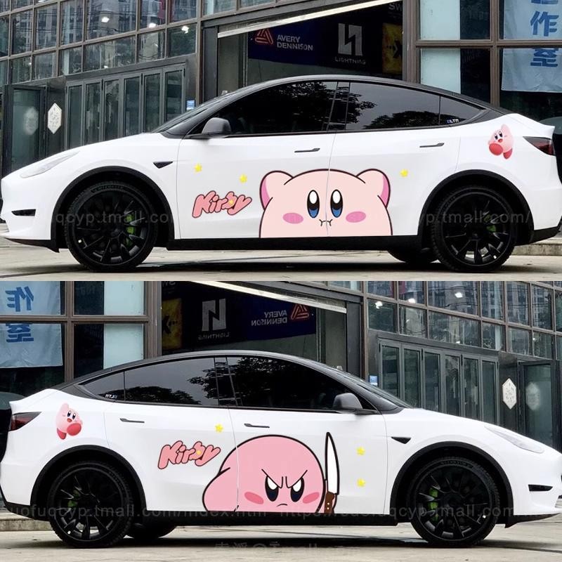 Car Sticker diy Car Sticker Fashion Car Sticker Star Kirby Cute Cartoon ...