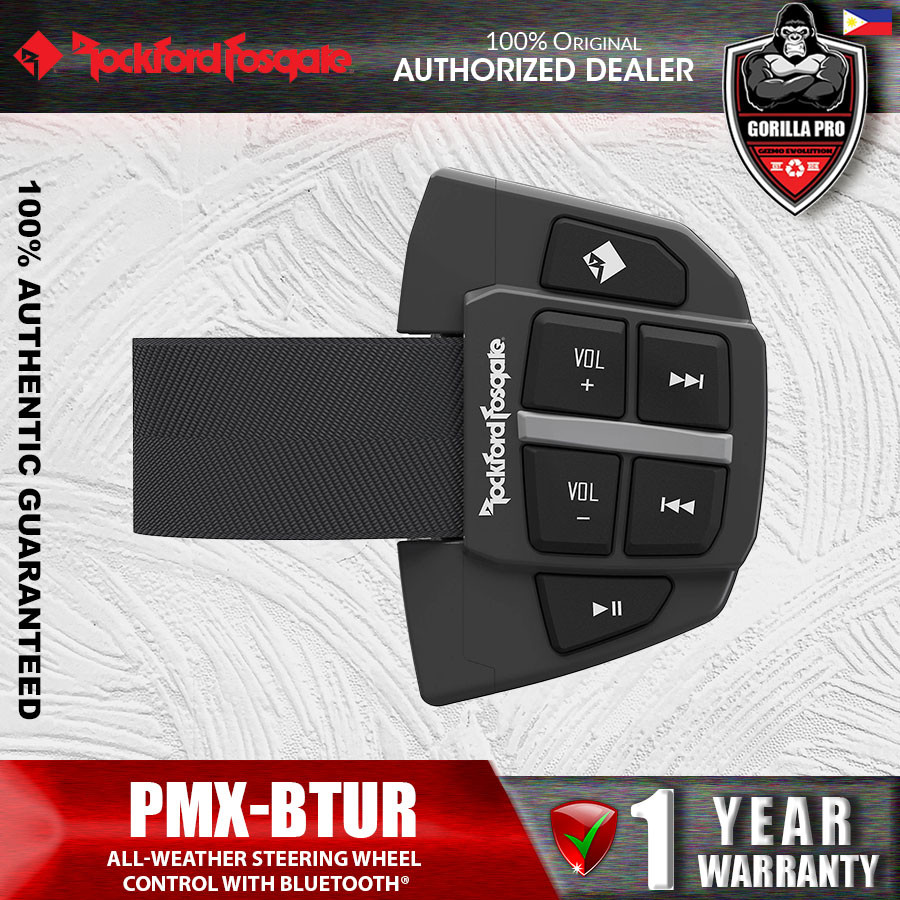 Rockford Fosgate PMX-BTUR All-Weather Bluetooth Steering Wheel Remote ...