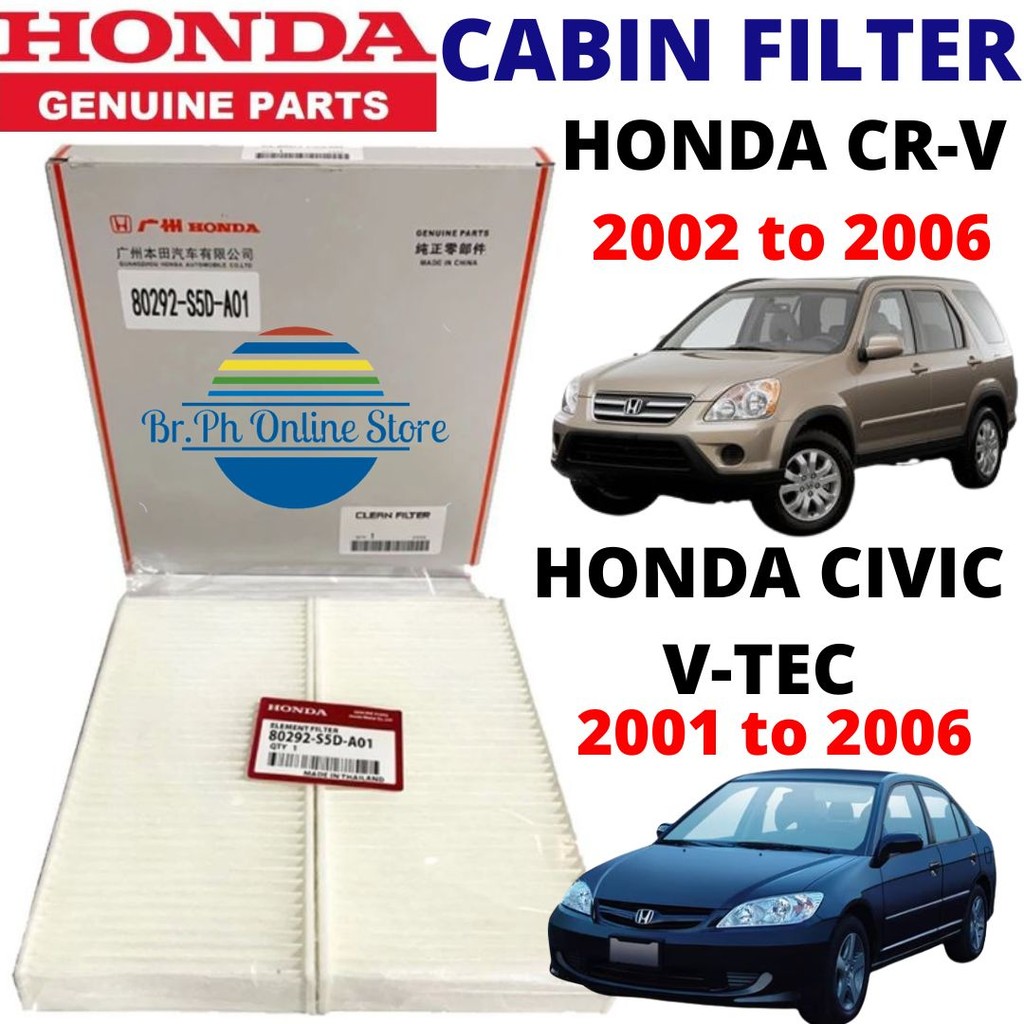HONDA CABIN FILTER FOR HONDA CRV 2002 to 2006 & HONDA CIVIC V-TEC 2001 ...