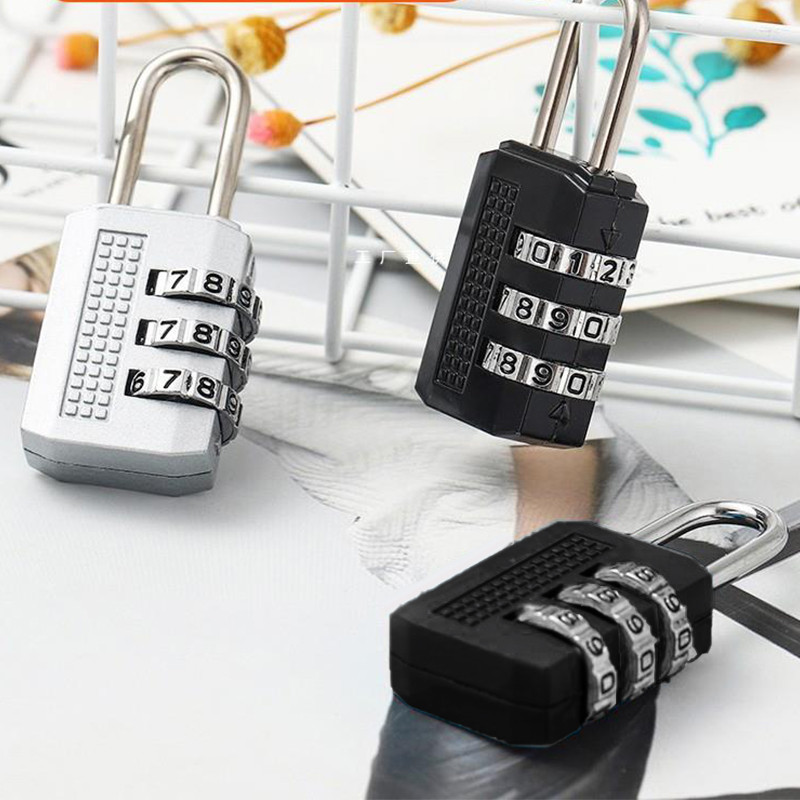 [ety] 3 Digit Number Combination Pad Lock Padlock Outdoor Waterproof ...