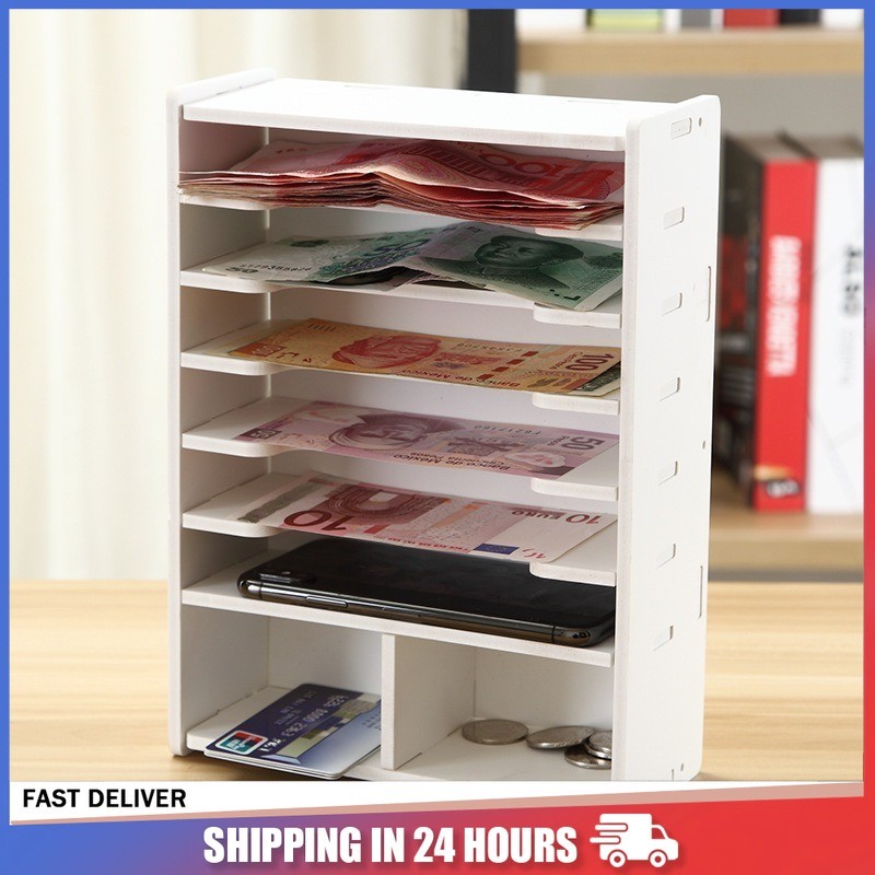 [Fast Shipping] 8 Grid Desktop Cash Drawer Cashier Money Separator ...
