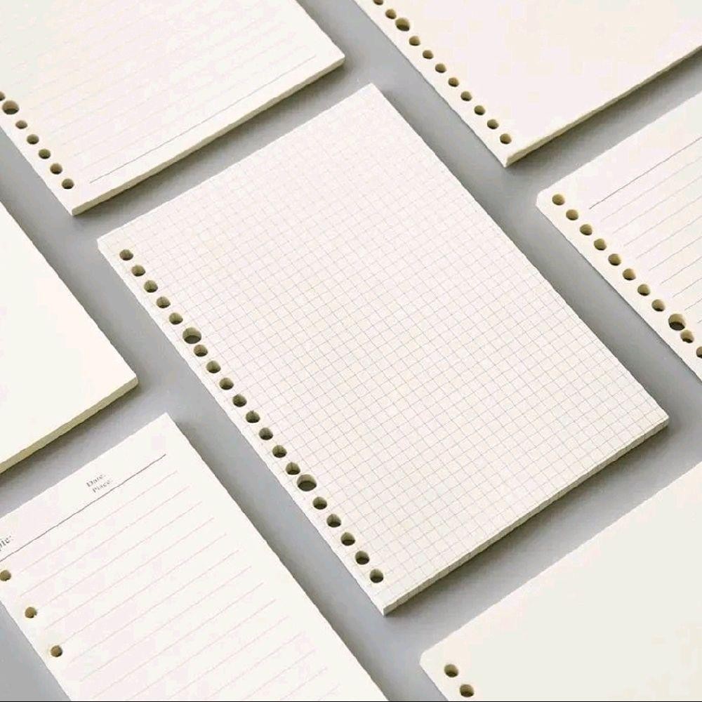 Loose Leaf Binder Refill Paper line Blank Grid Refill Pages 60 Sheets ...
