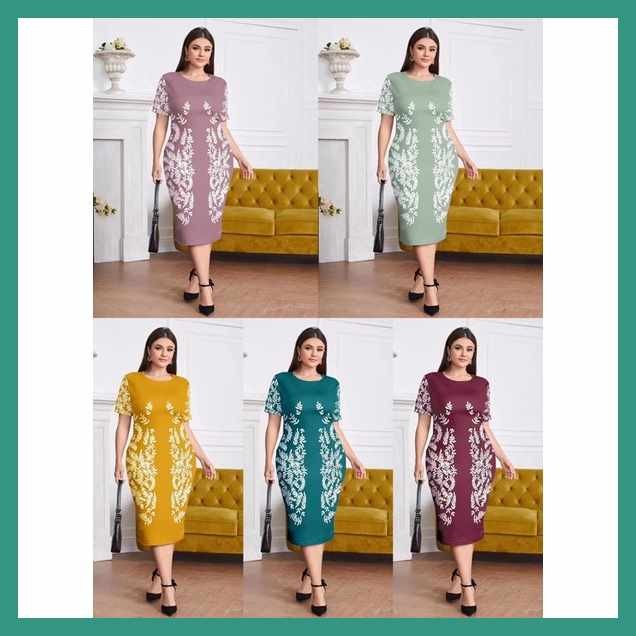 893/C*A.M/J)Floral}HX)Side}nL)bODYCON}ZD)Plus}fn)size}fP)dress}R)( FIT ...