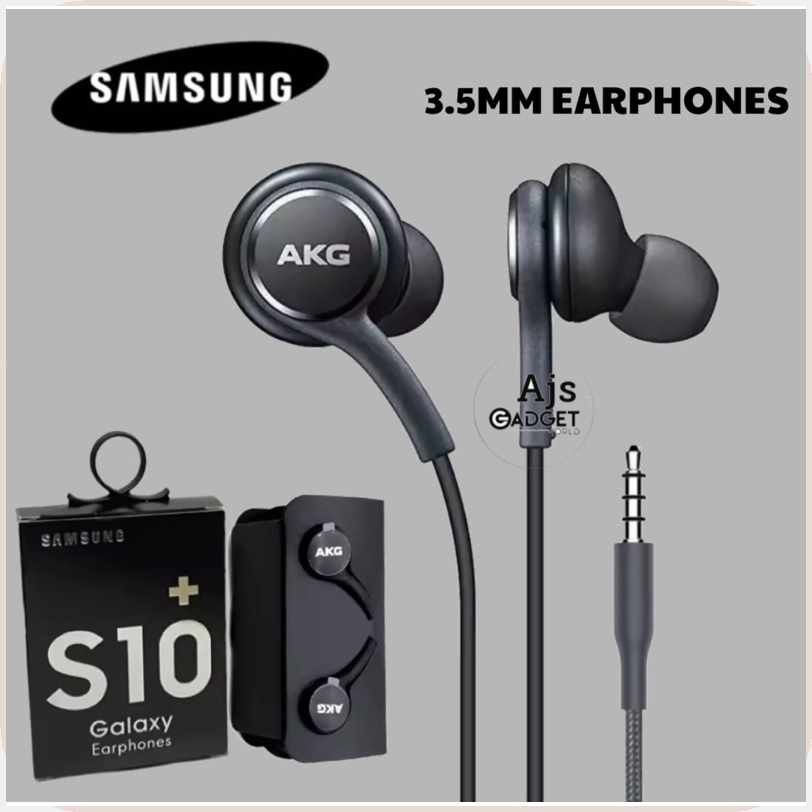 Akg.a)S10+}uh)Earphones}G)Gaming|I(Headset|t(3.5mm|J(Wired | Shopee ...