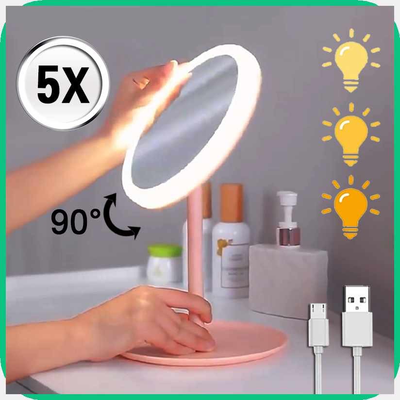 Foldable^rUSB]JK%L_Charging/Battery:e_Led:r_Mirror:Cr_Makeup;Rl ...