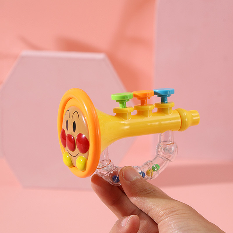 Anpanman Trumpet Children's Baby Blowable Toy Infant Grasping Hand ...