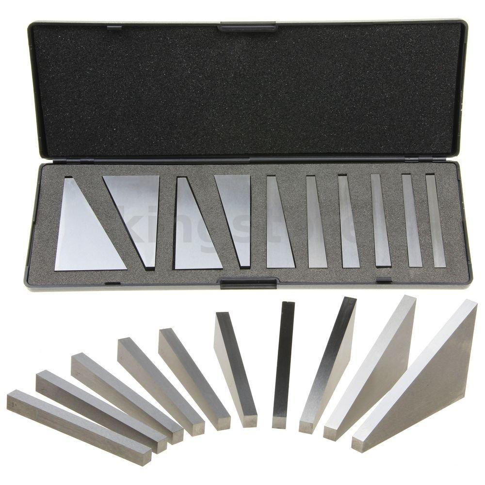 10/12pcs Precision Ground Hardened Steel Angle Block Set 1-30 Degree ...