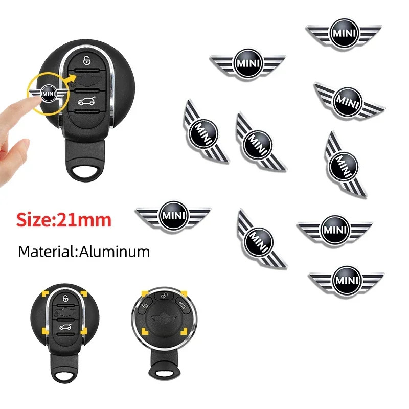 21mm Car Key Badge Emblem Replacement Car Key Stickers For BMW MINI ...