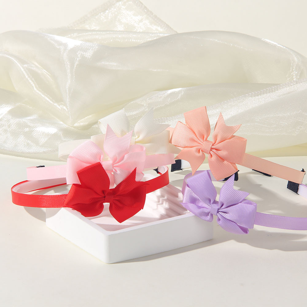 Children Polyester Six Ear Diagonal Fish Tail Angle Bow Handmade ...