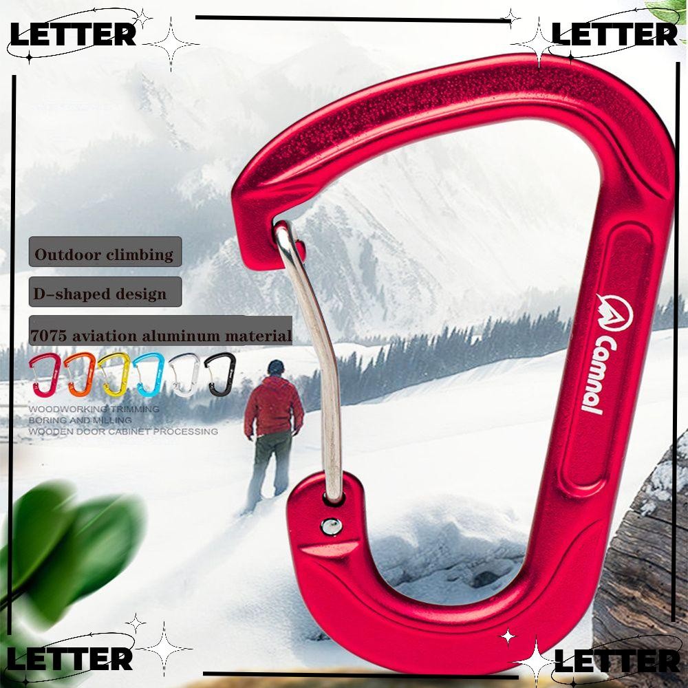 LET Camping Carabiners Aluminum Alloy D Buckle Multi Tools Locking Hook | Shopee Philippines