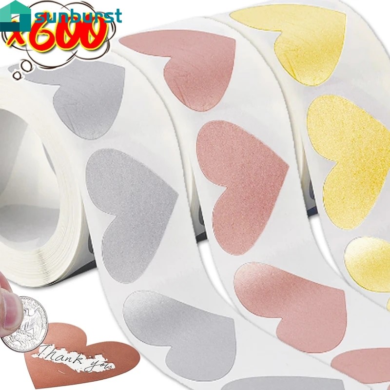 600Pcs Scratch Off Labels Stickers - Stationery Gift Card Supplies ...