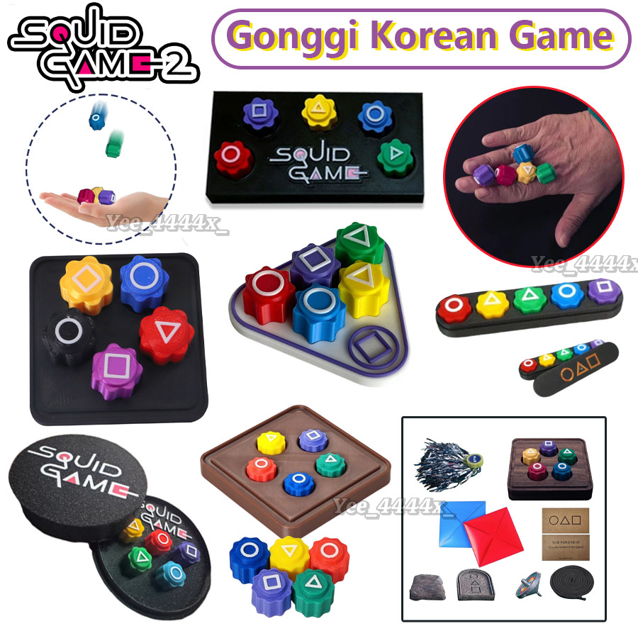 Traditional Korean games Gonggi Stones Set Squid Game 2 Gonggi Korean ...