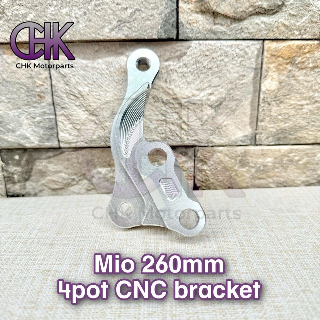 Mio 4pot CNC Bracket for 260mm Brake Disc (Bracket only. Caliper NOT ...