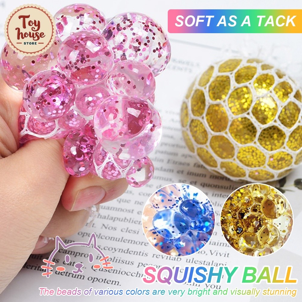 TH Mesh Squish Ball/Squeeze Ball Release Stress Funny Anti-Stress ...
