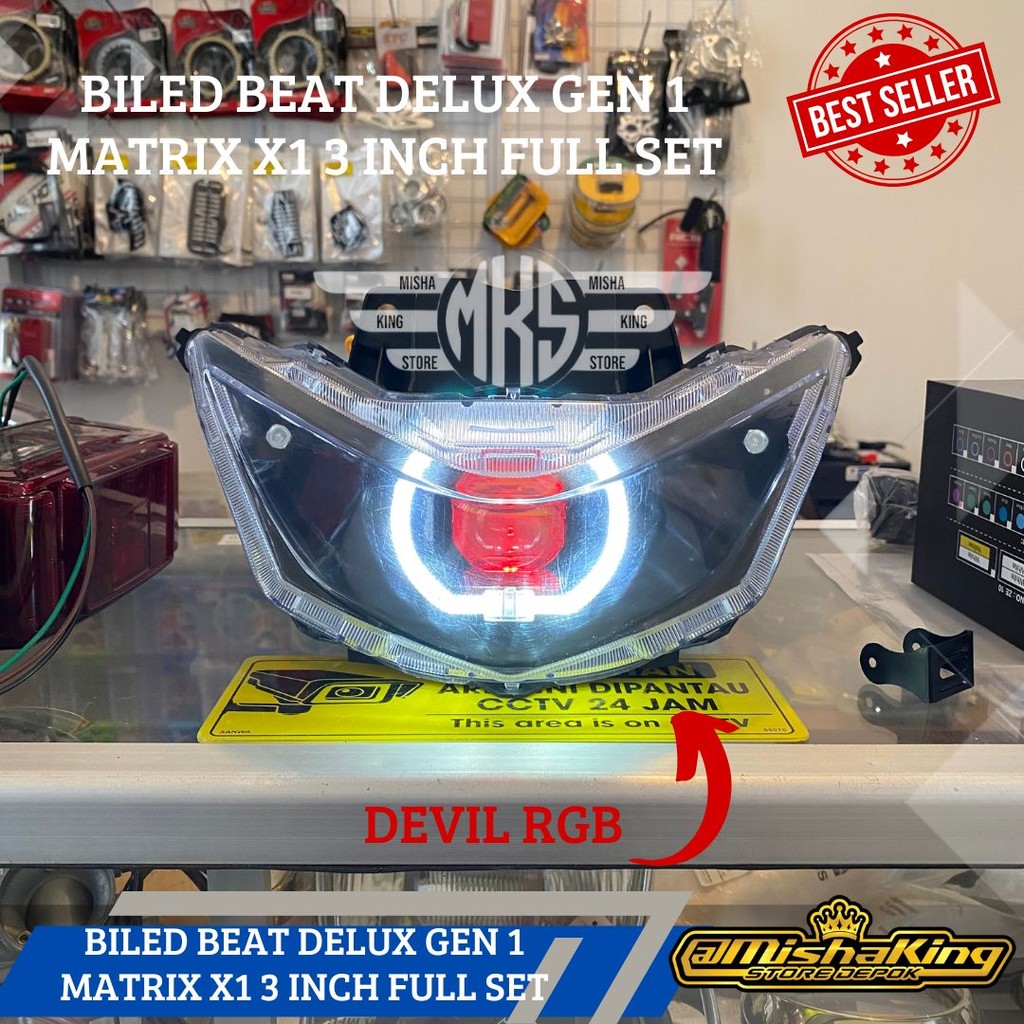 Biled headlights 3 INCH fuul set Biled beat delux gen 1 beat iss beat ...