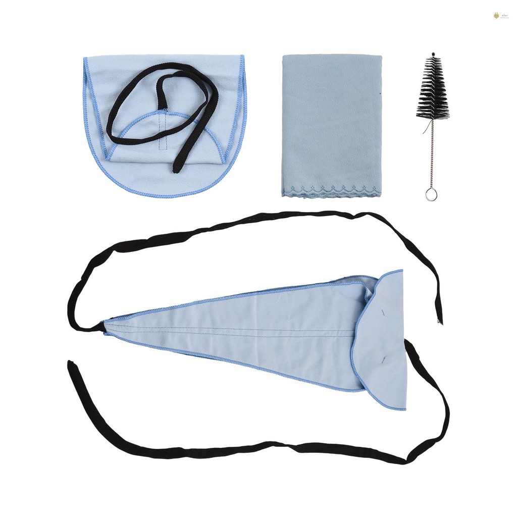 Elec)Saxophone Sax Cleaning Care Kit 3pcs Cleaning Cloth Mouthpiece ...