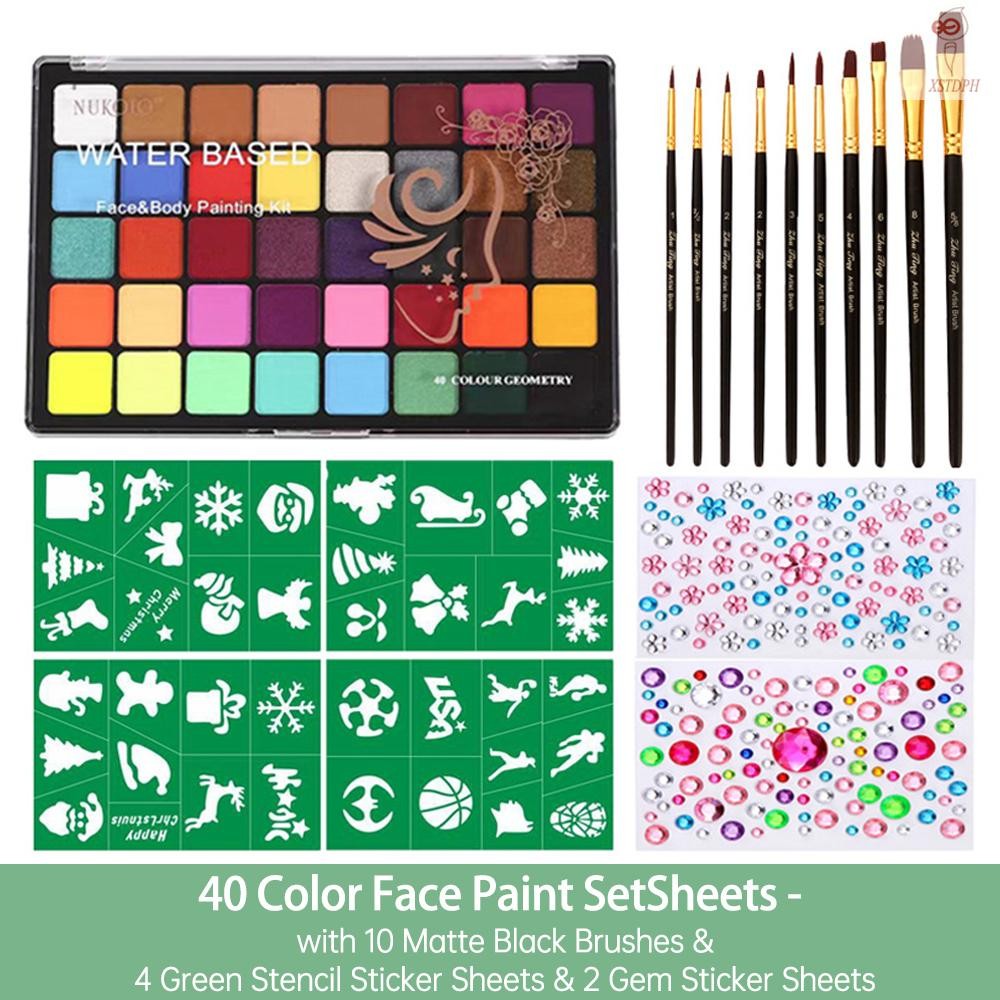 Watercolor Face Paint Palette Set Professional Multiple Body Painting ...