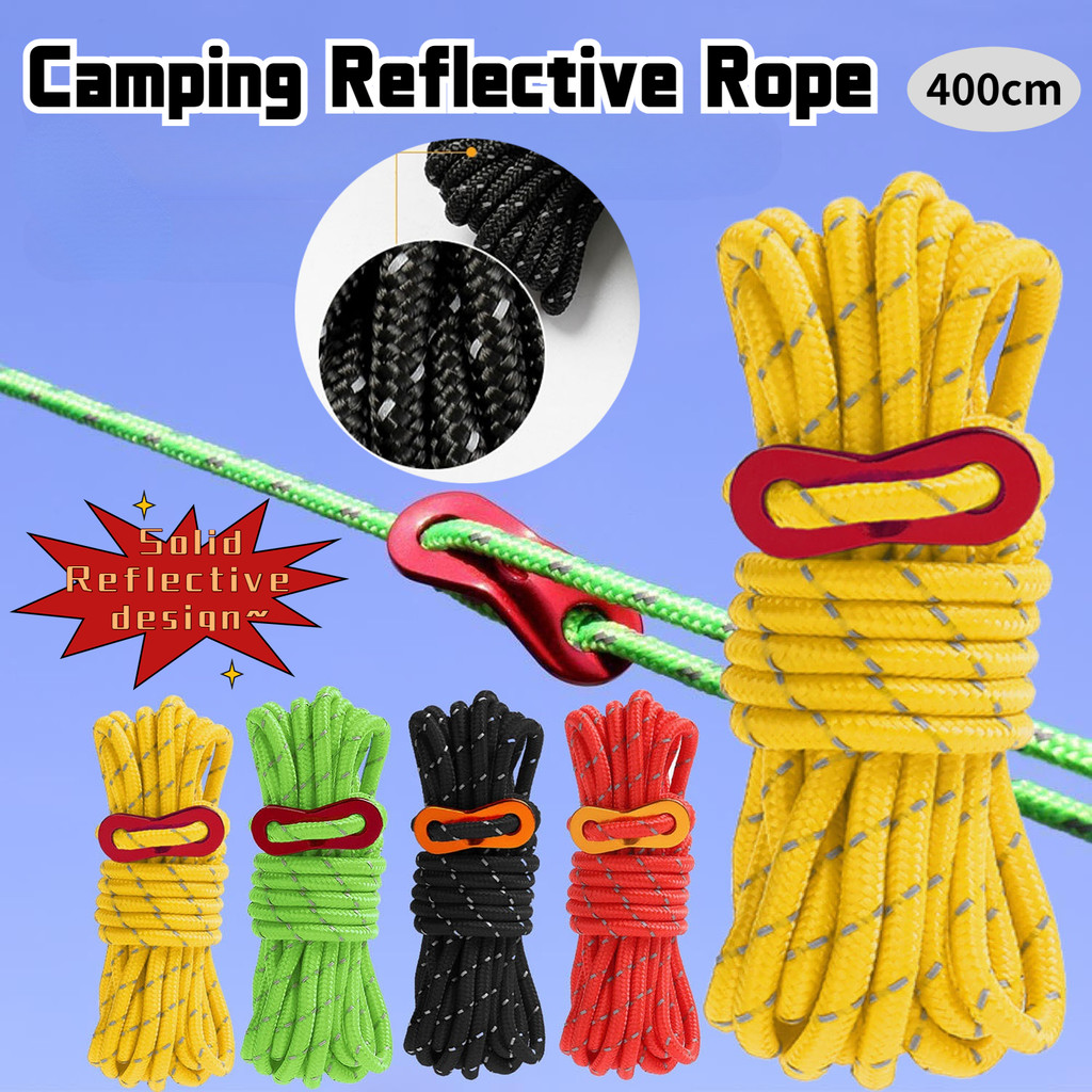4M Camping Reflective Rope Outdoor Umbrella Rope Tent Fixed Rope ...