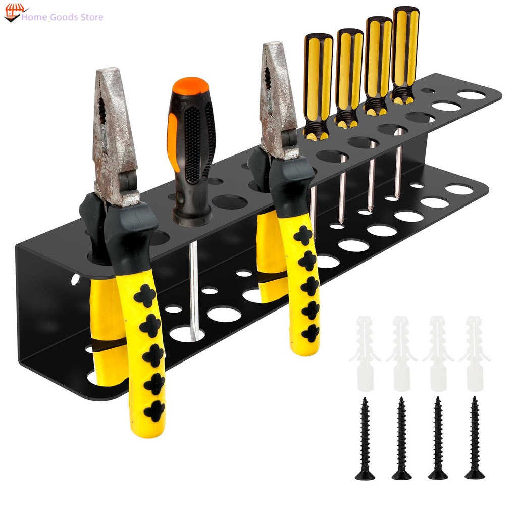 Screwdriver Holder Wall Mounted Screwdriver and Pliers Organizer Garage ...