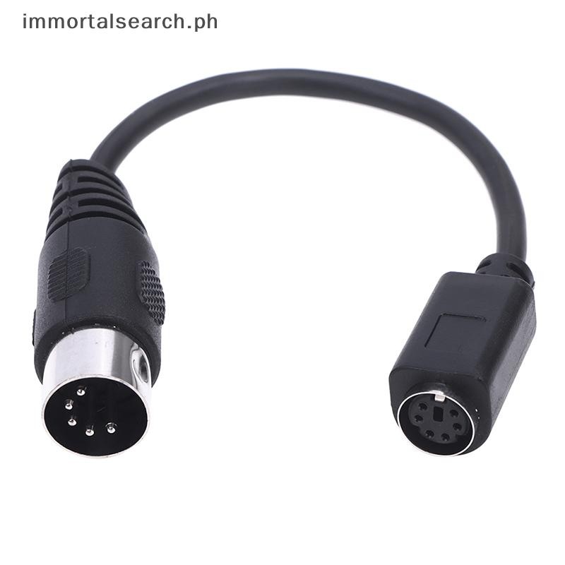 imm MD 6-pin Female to DIN 5-pin Male Cable Ps2 Keyboard and Mouse ...