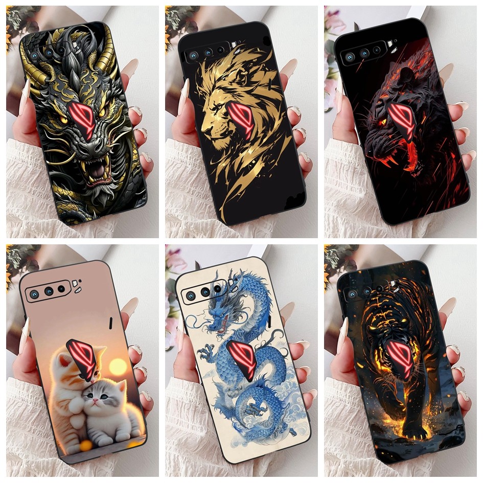 Soft Case For Asus ROG Phone 3 ZS661KS I003DD I003D Cover Cool Tiger ...