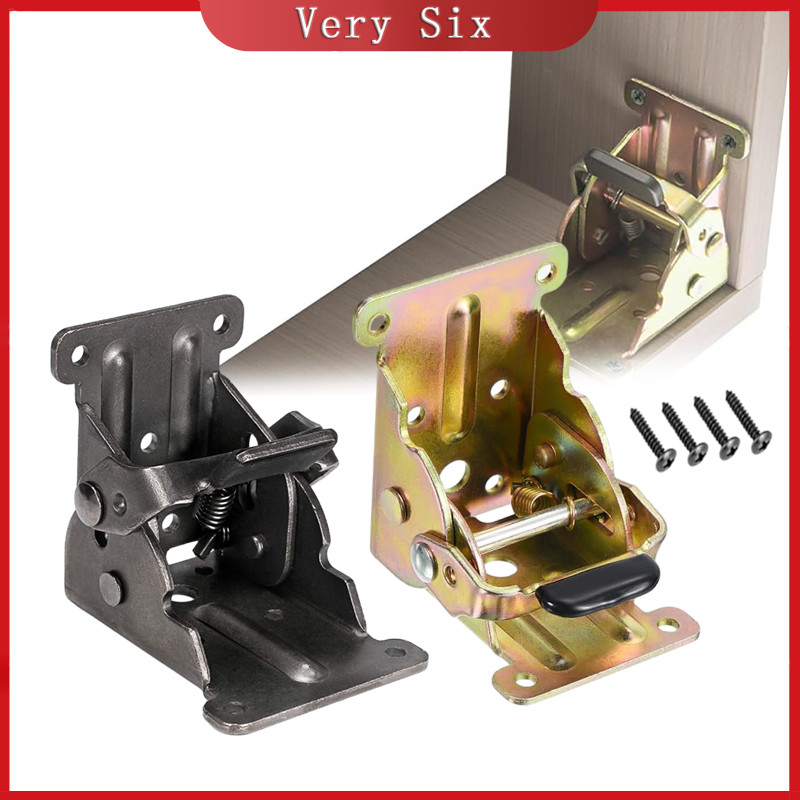 Coppery/Black 90 Degree Folding Self-locking Table Hinge Sofa Bed Table ...