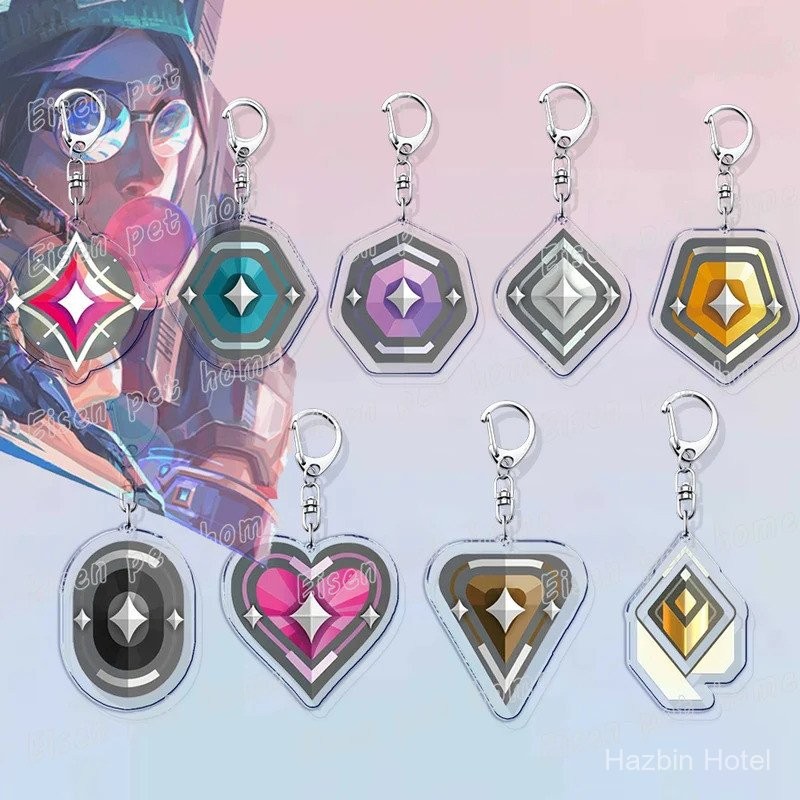Cute Valorant Game Gaming Keychains for Accessories Bag Killjoy Jett ...
