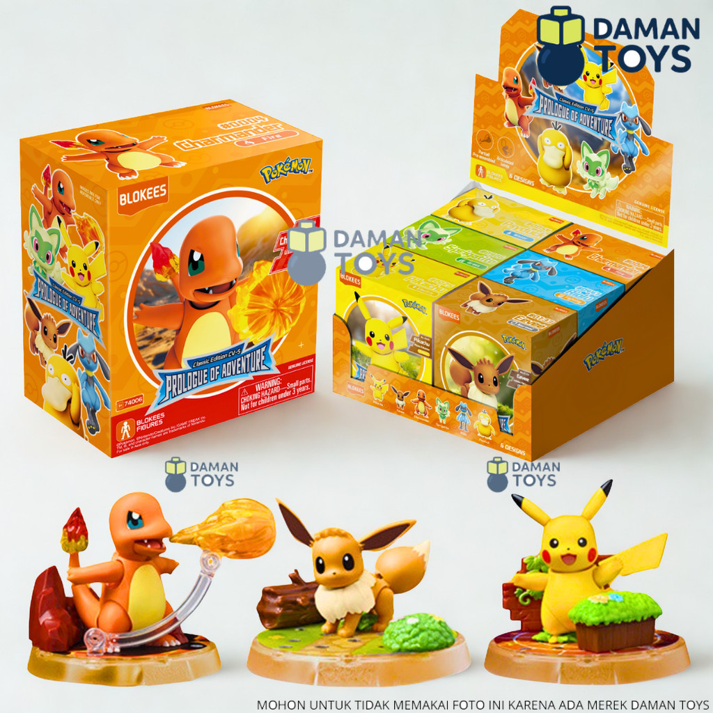 Blokees Pokemon Figure Prolugue of Adventure Classic Edition Riolu ...