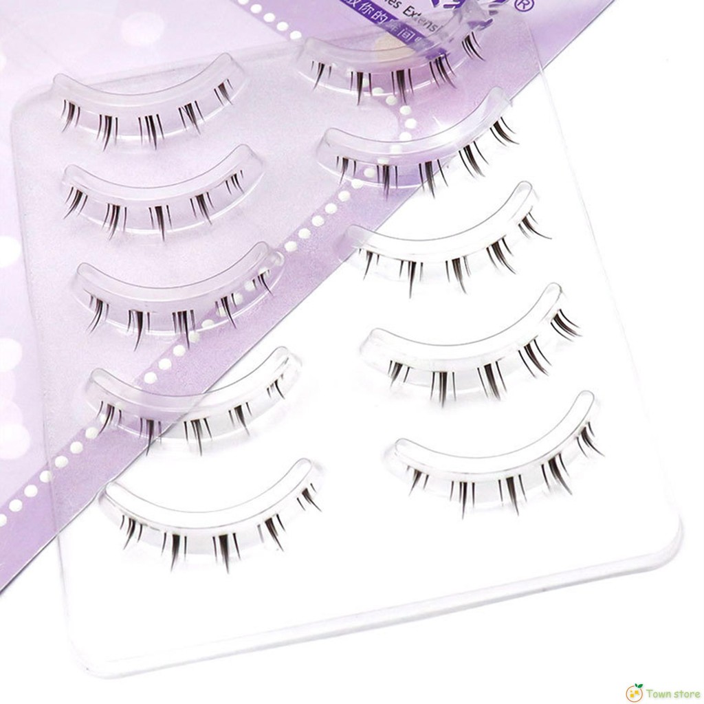 Natural Lower Segmented Eyelashes Bottom Lash Clusters DIY Eyelash ...