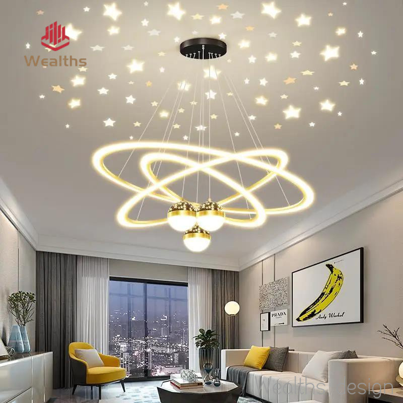 Modern Atmosphere Living Room Chandelier High-End Light pendant light ...