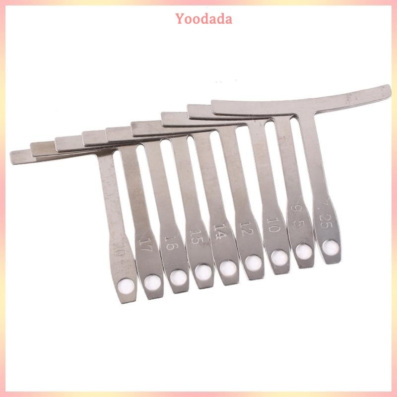 Yoo 9 Pcs Understring Radius Gauge Universal Guitar Measuring Tools ...
