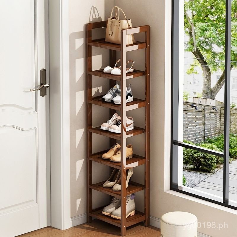 Solid Wood Corner Shoe Rack for Small Household Economical Rental Room ...