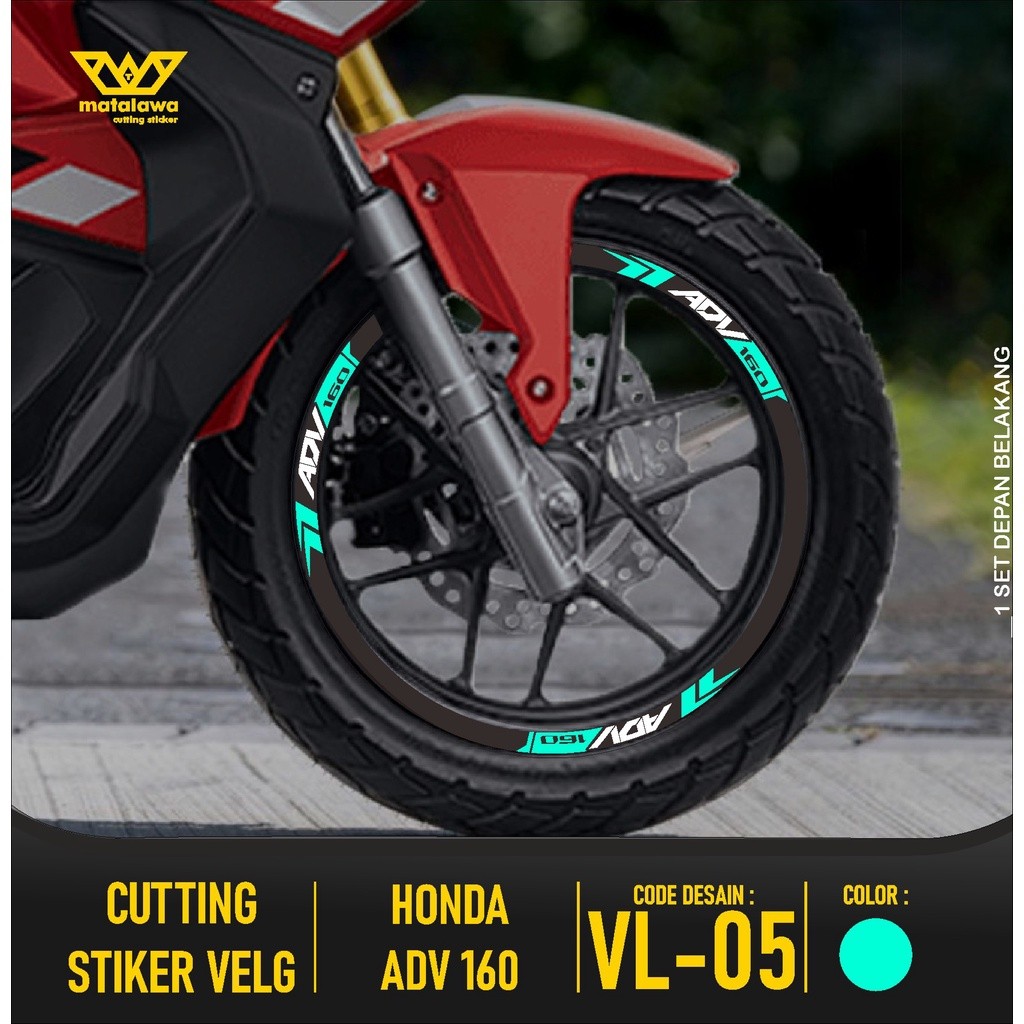 Honda ADV 160 New Racing Rim Cutting Stickers List of Custom Variations ...