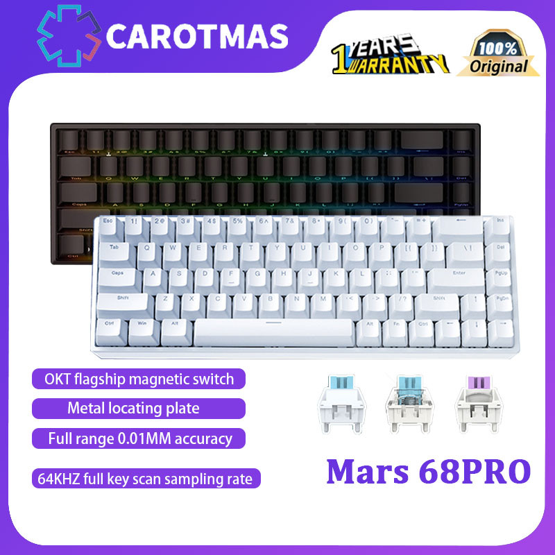 Carotmas Mars68 PRO Magnetic Switch Wireless Mechanical keyboard 0 dead ...