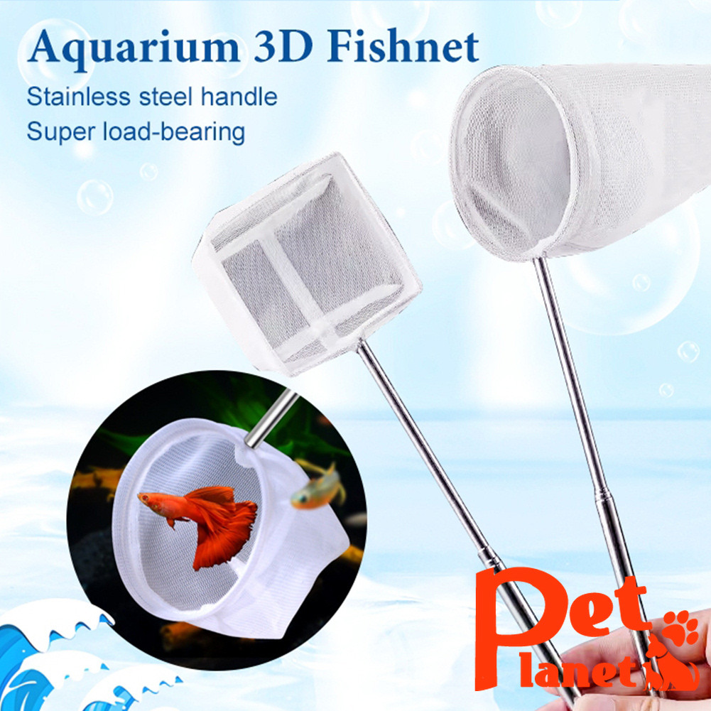 Retractable Stainless Steel Round Square Net 3D Fish Net Shrimp Net ...
