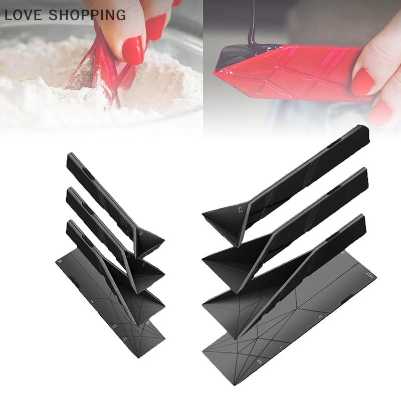 LOVESHOPPING 1/2Pcs Flat 3-in-1 Measuring Spoons,2 Spoons With 6 ...