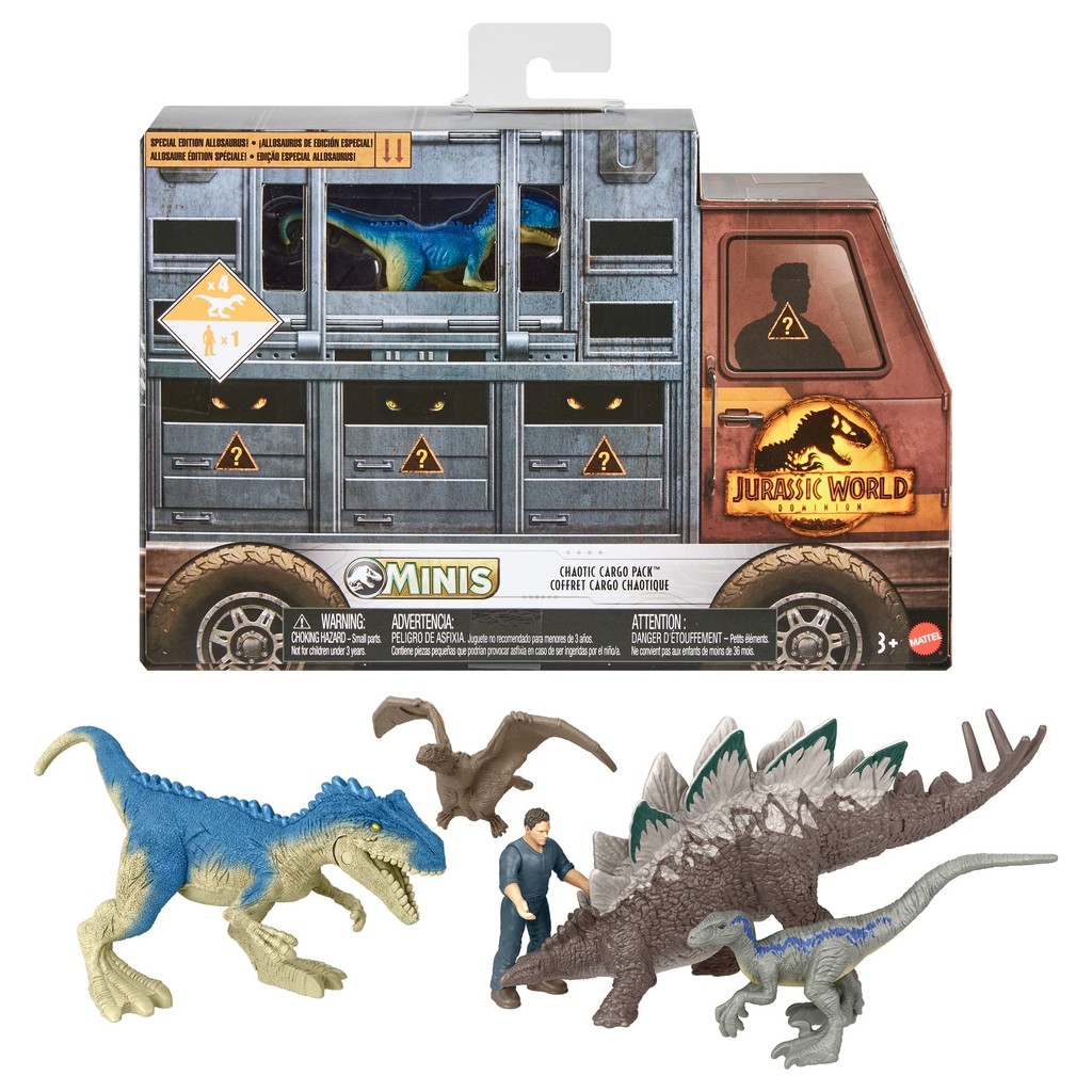 Mattel Jurassic World (JURASSIC WORLD) New Ruler Mini Figure Multipack ...