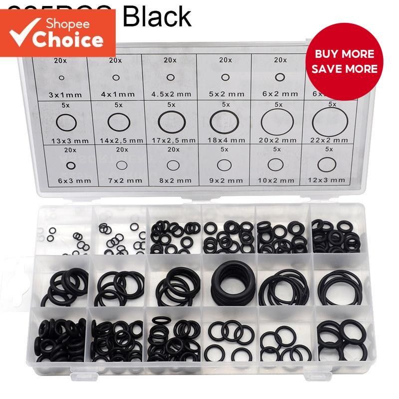 225Pcs O Ring Kit - Metric O Rings Assortment Set, 419 Piece Assorted O ...