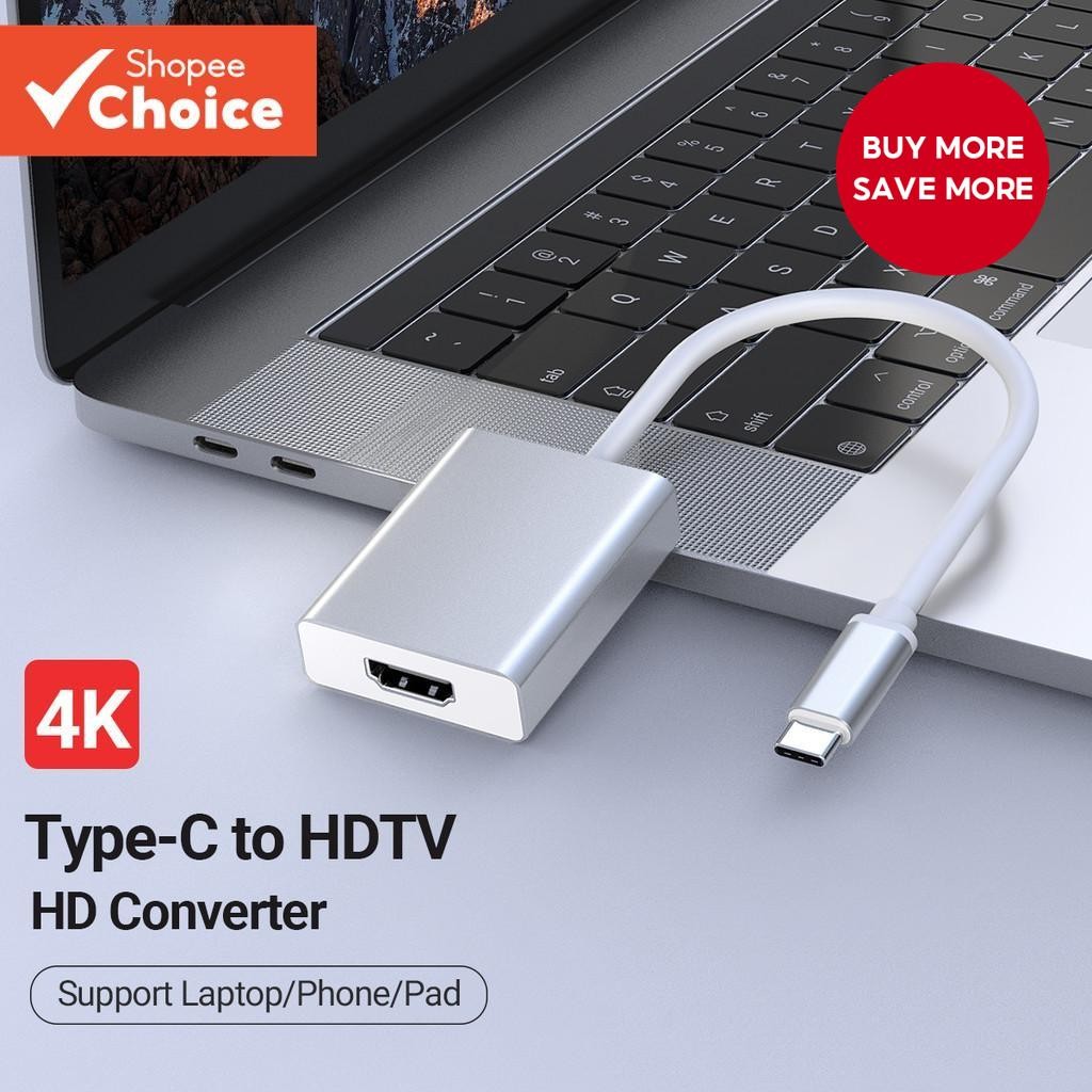 [Shopee Choice] USB C to HDMI Adapter 4K@30Hz, Type C HDMI Converter ...