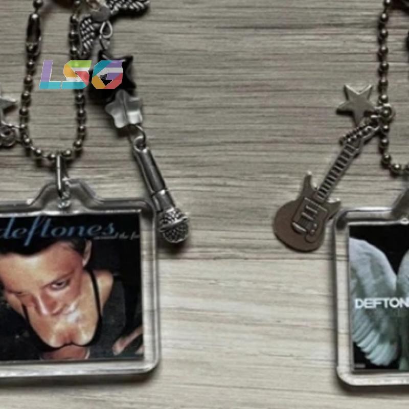 [LSG] 1 Piece Guitar Microphone Pendant Handmade Deftones Matching ...