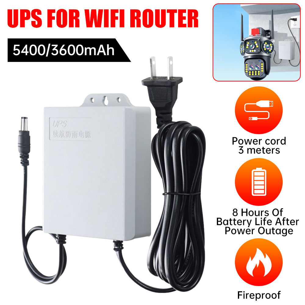 V380 PRO 12V 1.5A Uninterruptible Power Supply Mini UPS Battery Backup ...