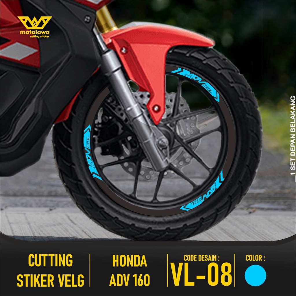 Honda ADV 160 New Racing Rim Cutting Stickers List of Custom Variations ...