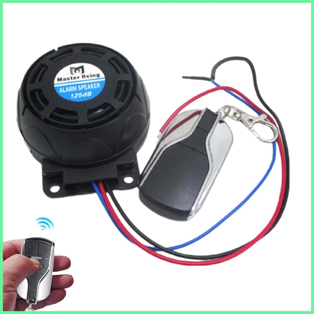 Cycling Alarm with Remote Waterproof Remote Control Security System for ...