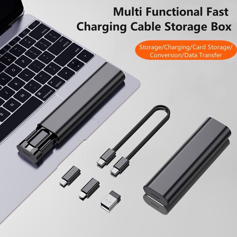 5-in-1 Multi-Function Cable Charging Case USB C To USB C Fast Charging ...