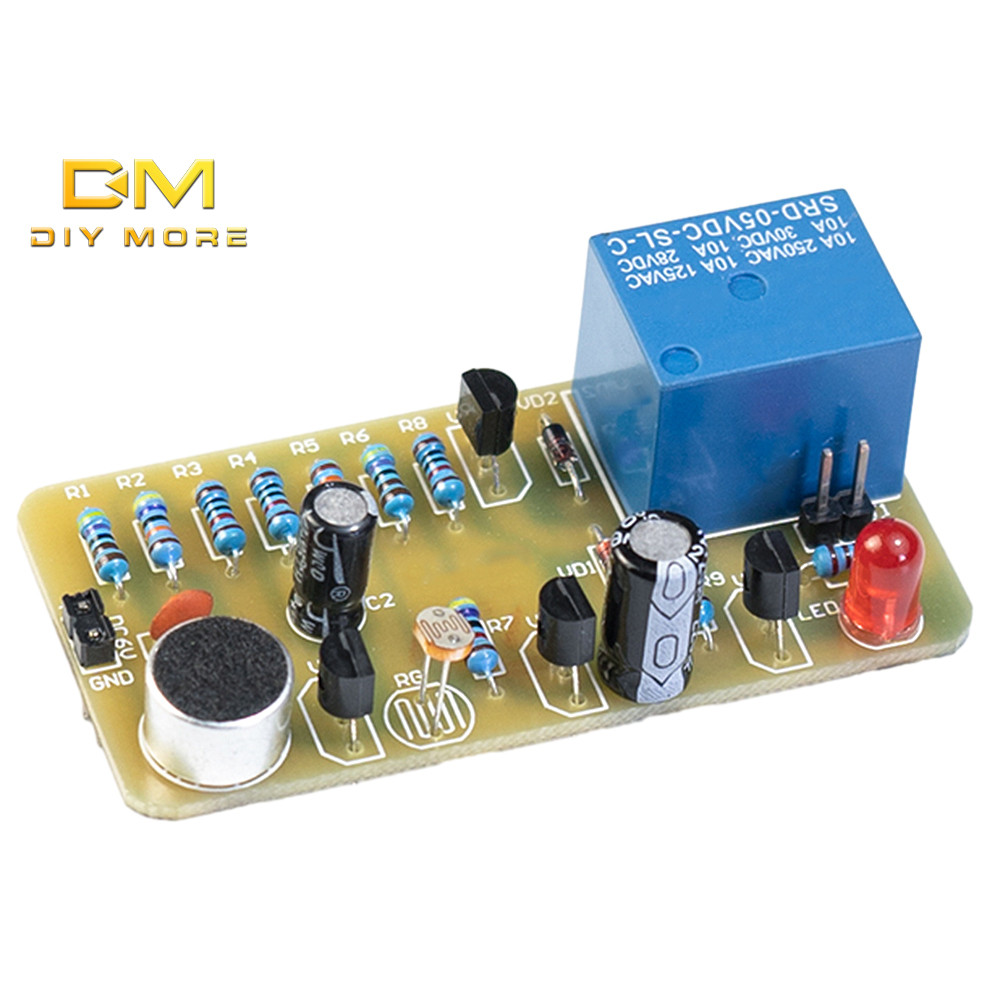DIYMORE DC6V Sound and Light Dual Control Delay Switch Kit LED Light ...