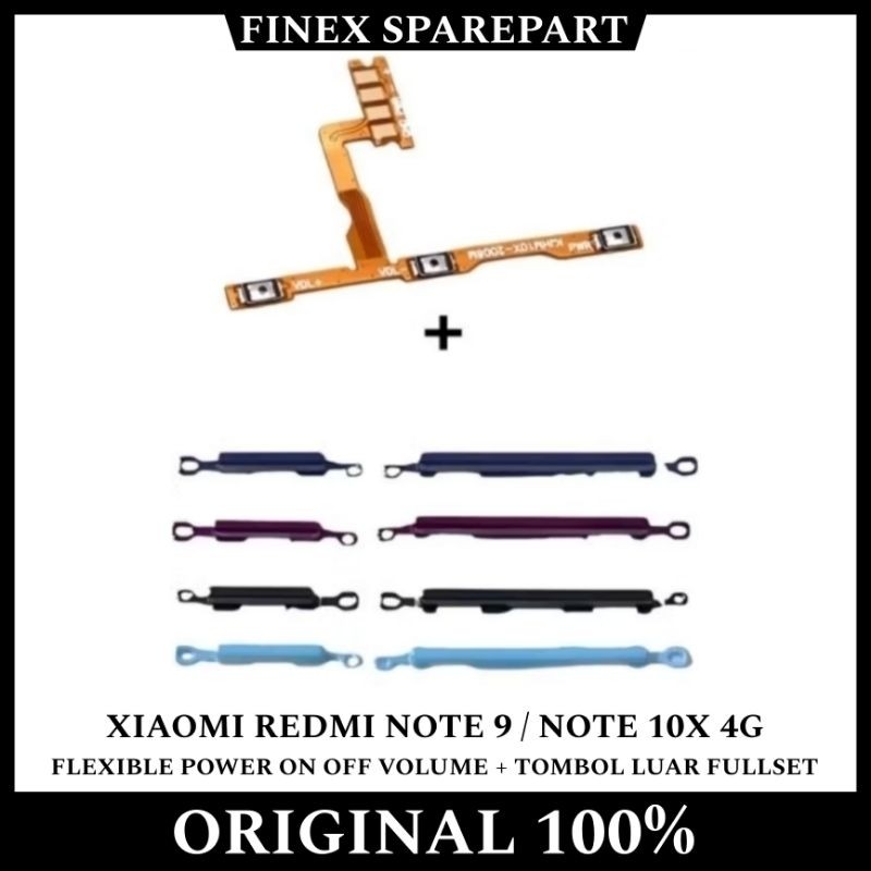 TOMBOL Outer BUTTON POWER ON OFF VOLUME + FLEXIBLE FLEXIBLE POWER ON OFF VOLUME XIAOMI REDMI ...